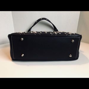 P&G Collection | Bags | Pg Collection Black Rhinestone And Stud Handbag ...